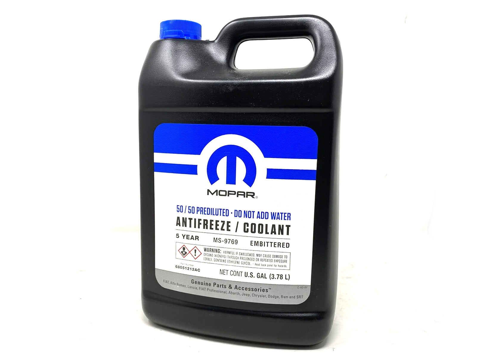 68051212AC Mopar 5 Year 50/50 Antifreeze Coolant, 1990-2012 Dodge Ram ...
