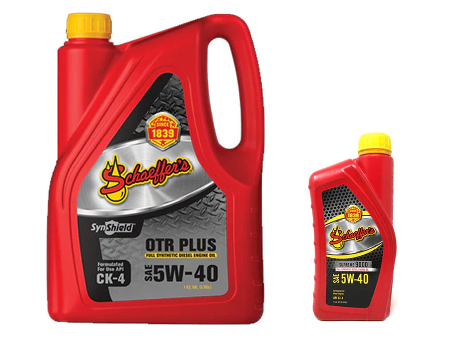 Schaeffers SynShield OTR Plus 5W-40 Full Synthetic Diesel Engine Oil, 1 ...