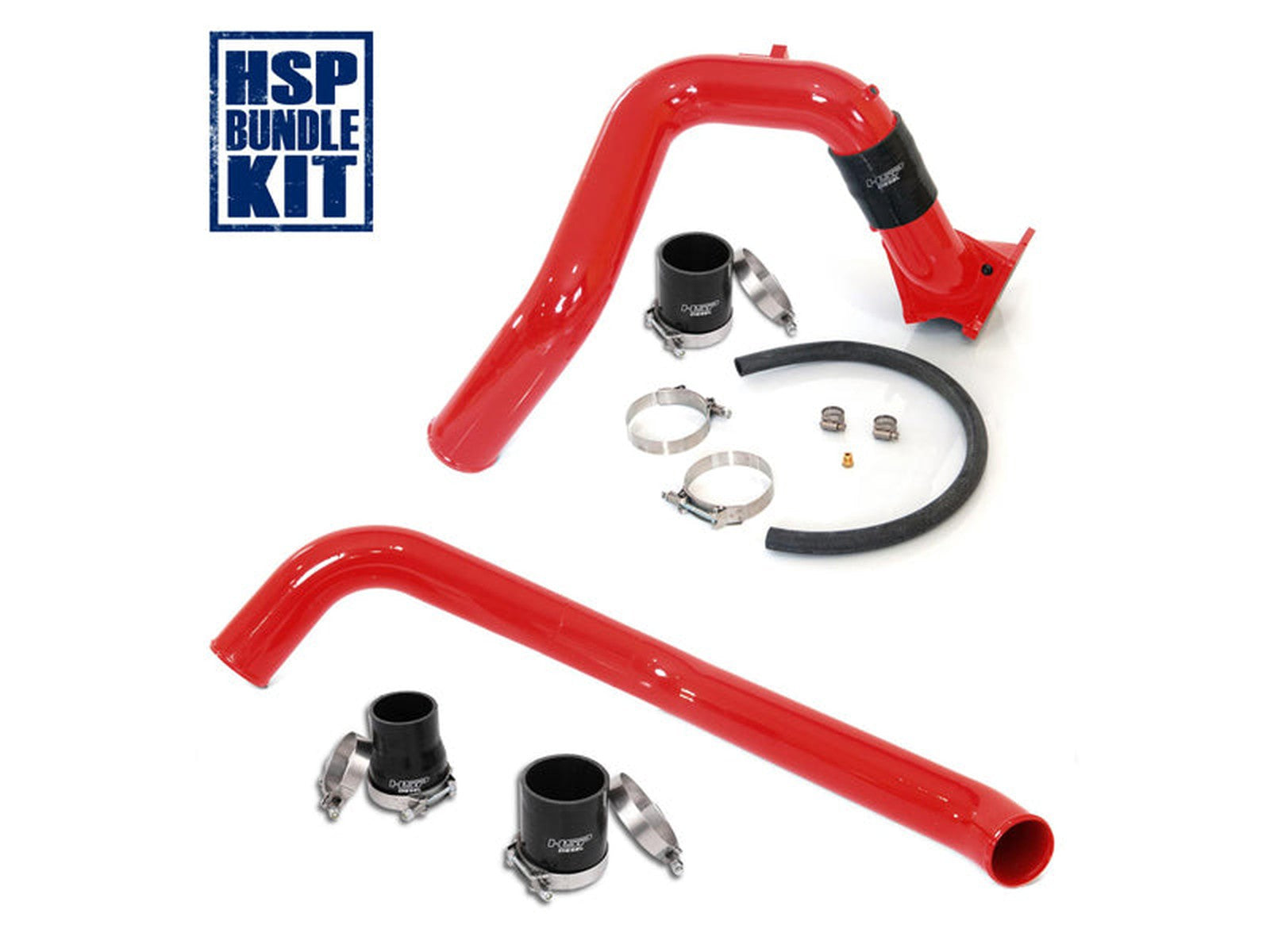 HSP Intercooler Charge Pipe Bundle, 2006-2010 Chevrolet / GMC 6.6L Dur ...
