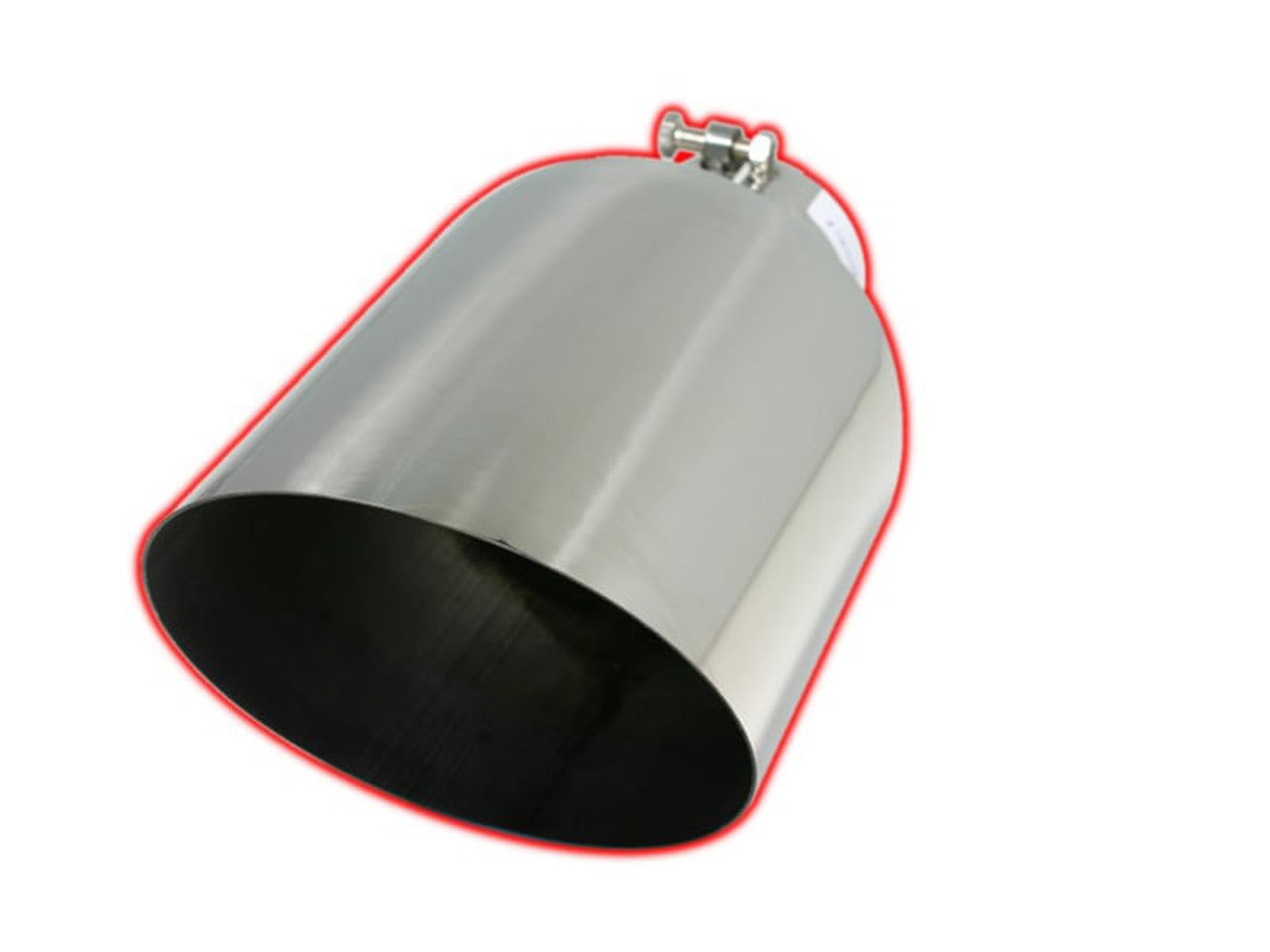 Flo~Pro Angle Cut Bolt On Exhaust Tips - Stainless Steel 4 X 8 X 15 An ...
