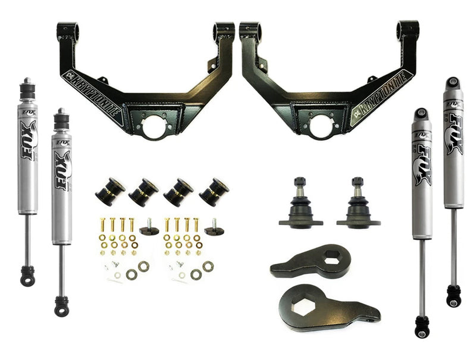 Kryptonite Stage 3 Leveling Kit with Fox Shocks, 2001-2010 GM 6.6L ...